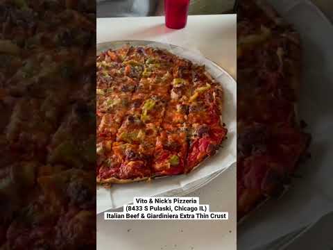 Vito & Nick’s Pizzeria [ Italian Beef & Giardiniera Extra Thin Crust ] - MrMaD #NewYearNewMeat