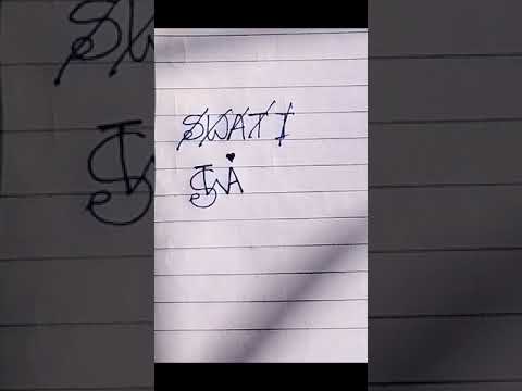 SWATI Name logos ✍️✍️✍️✍️✨✨#calligraphy #subscribe #like