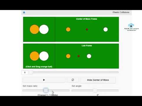 Elastic Collisions of the balls | elastic collision in one dimension class 11