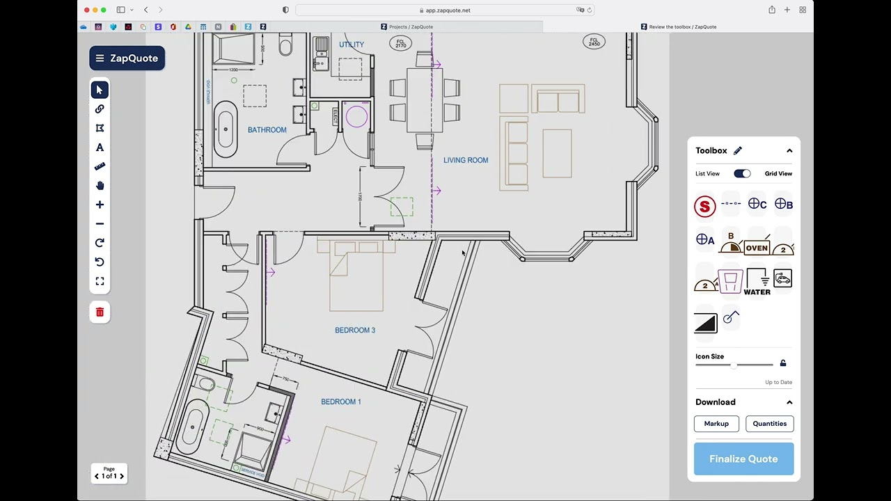 Tutorial 4 - ZapQuote Create a Project & PDF Mark up