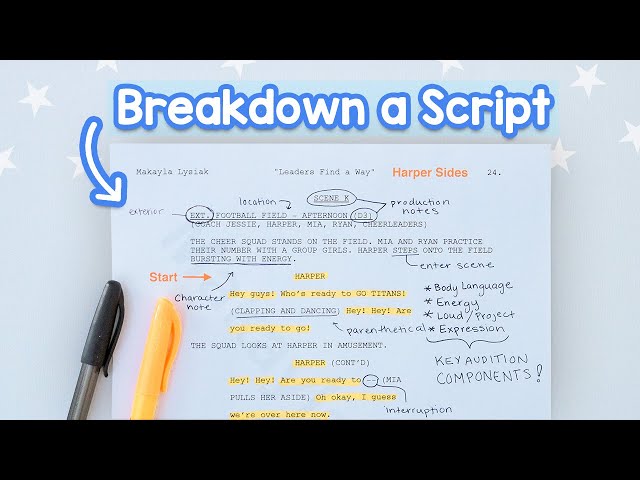 Mastering Script Analysis for Auditions: A Comprehensive Guide | Galaxy