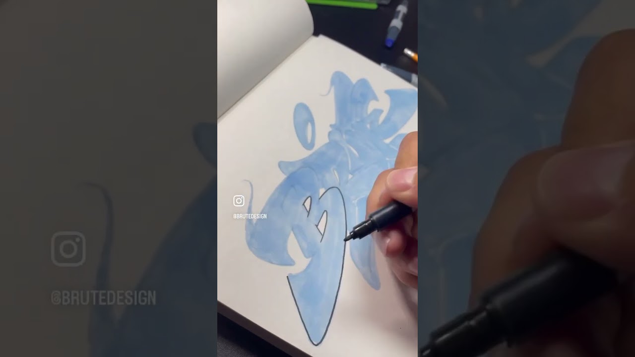 Graffiti style typography