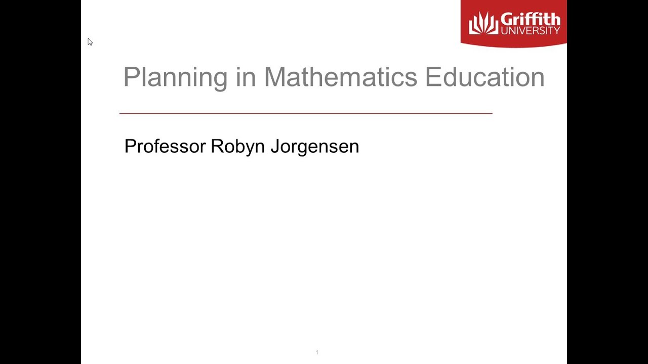 Module 3.2 Planning in mathematics education