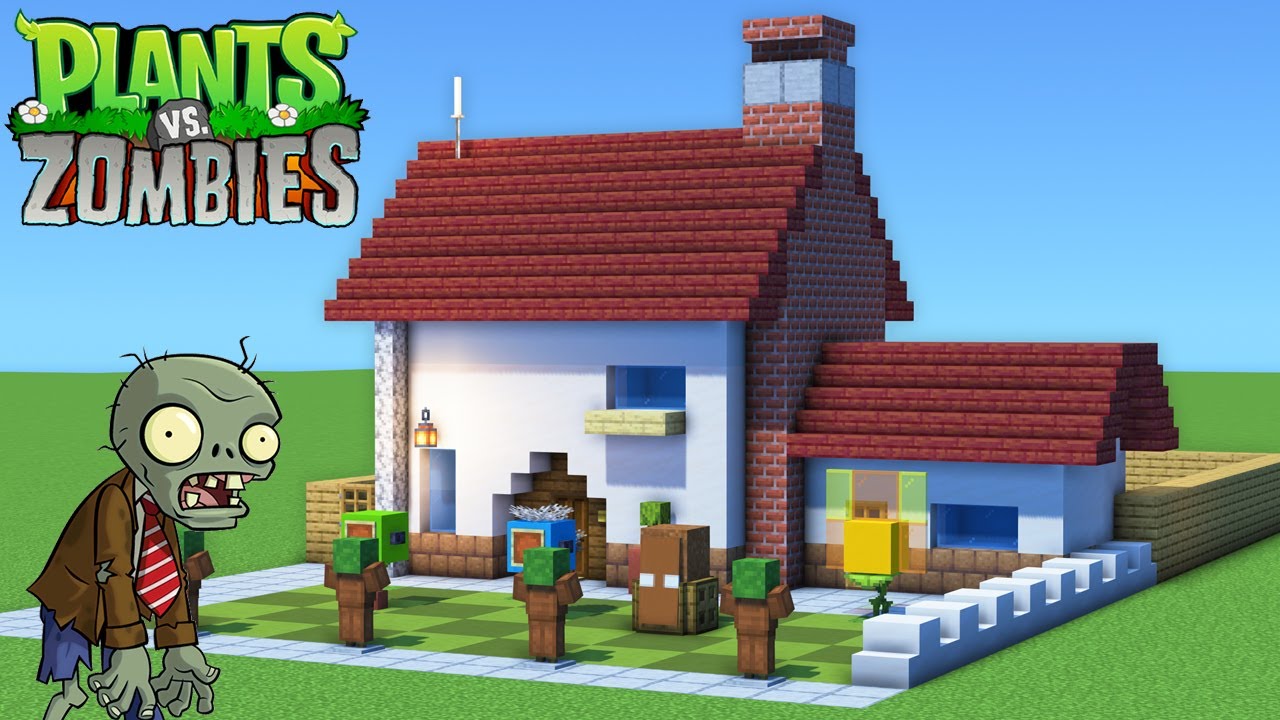 How To Build The Player House "Plants Vs Zombies" - Minecraft Builders