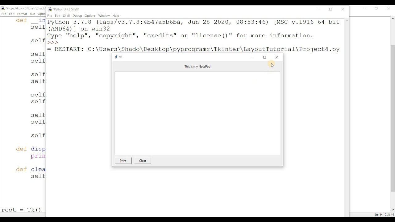 Making a Notepad App in Tkinter
