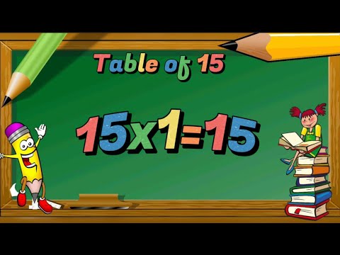 15 times table | multiplication of 15|