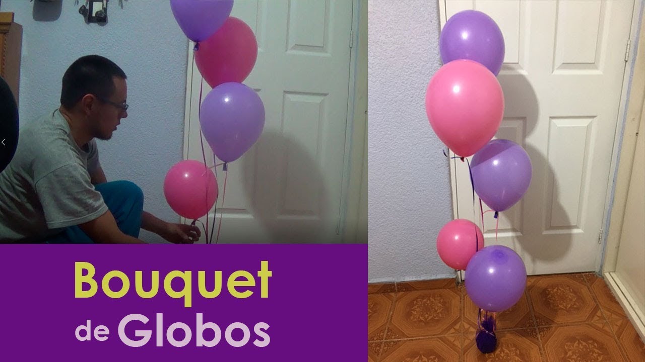 bouquete de globos con helio