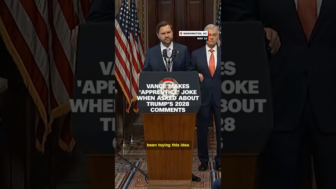 Vance makes 'Apprentice' joke when asked about Trump's 2028 comments