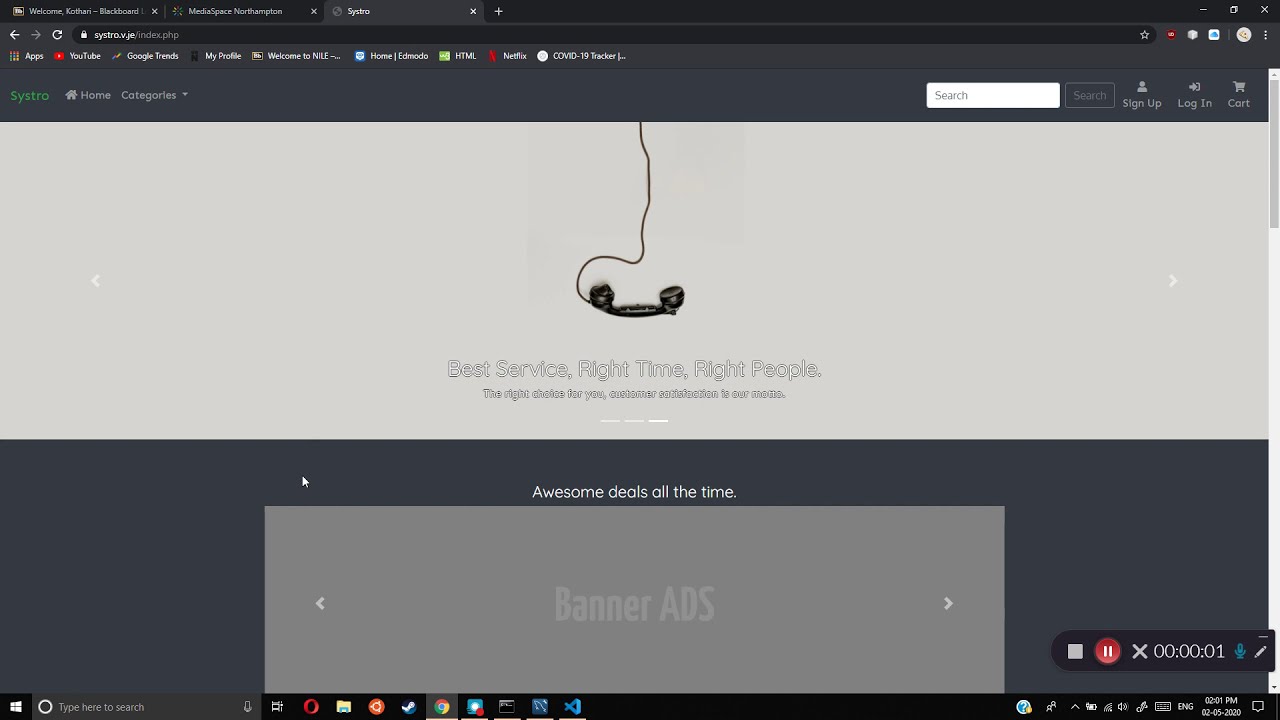 PHP Electronics-Ecommerce-Website