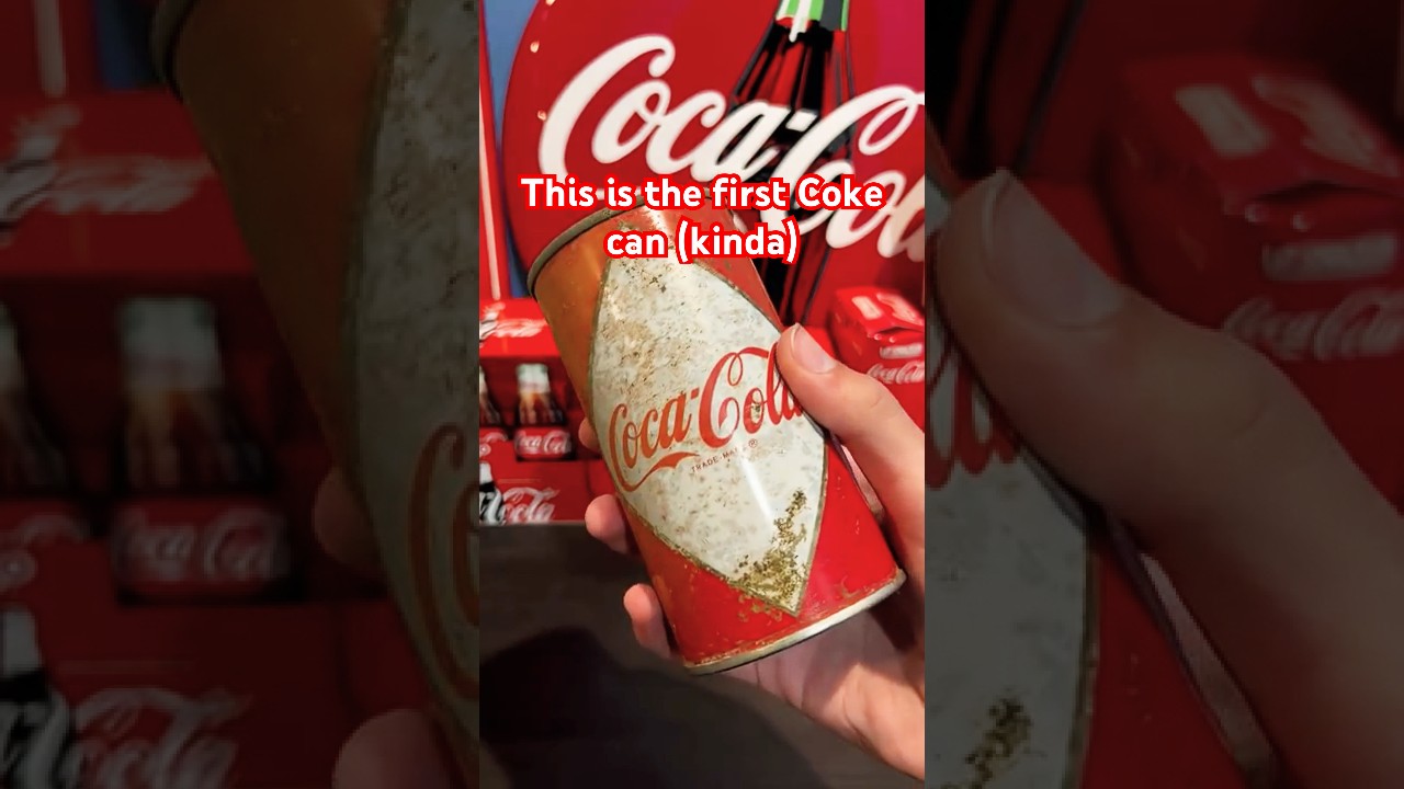 Unboxing the first commercially released Coke can ever from 1959-1960 #cocacola  #collection
