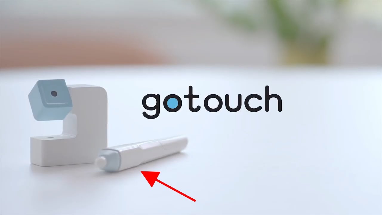 Portable interactive whiteboard system demonstration GoTouch