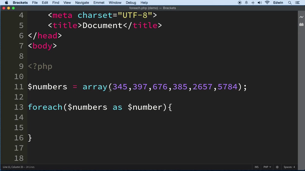 Php Control 006 Foreach Loop in PHP