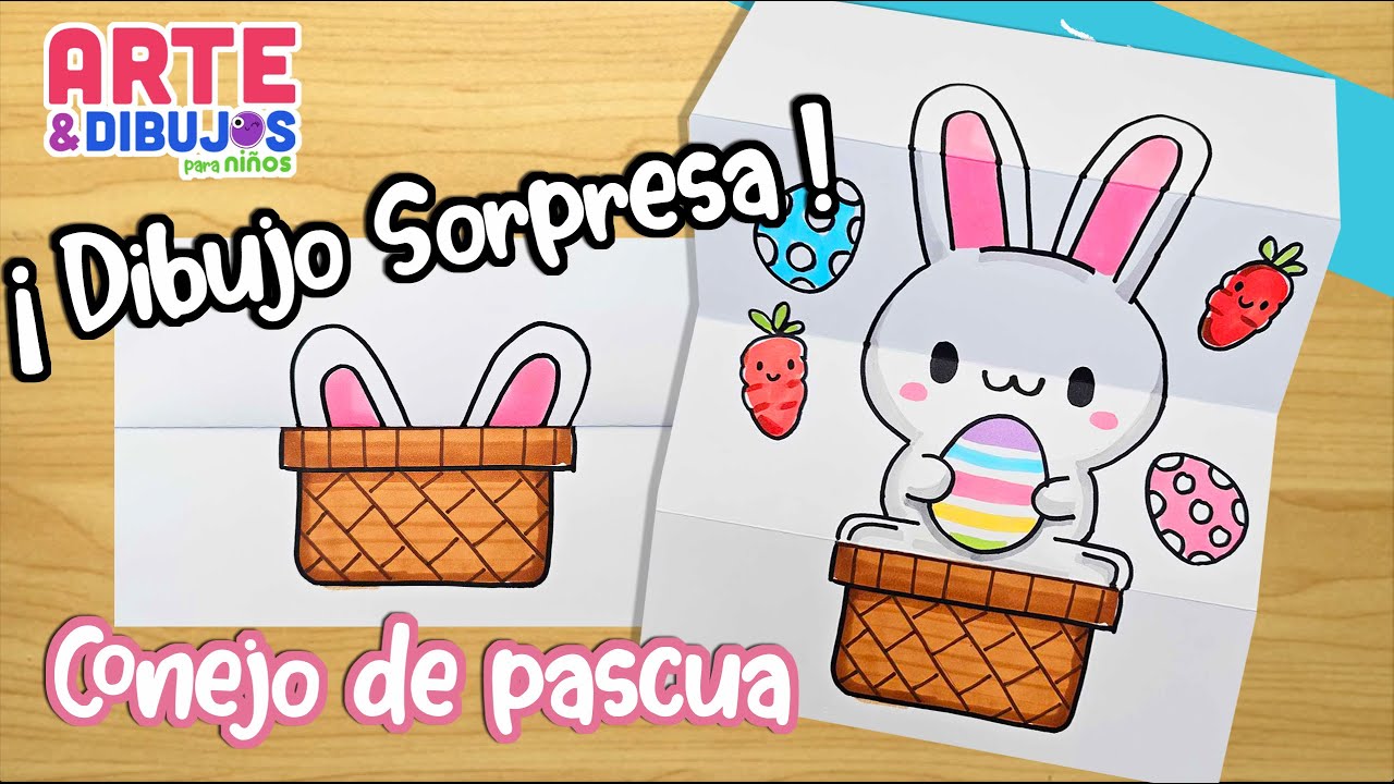 Como dibujar UN CONEJO de pascua | DIBUJO SORPESA  | Arte y Dibujos para Niños