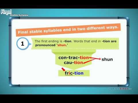 2 Types of Final Stable Syllables That Never Change! *Grammar for Kids*