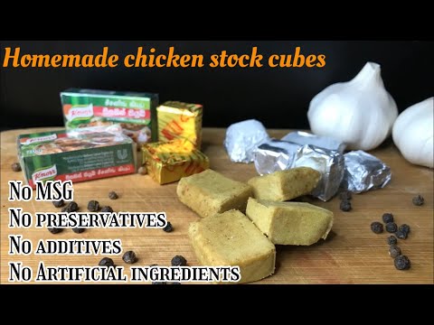 How to make Healthy Chicken Stock Cubes at home without MSG or preservatives