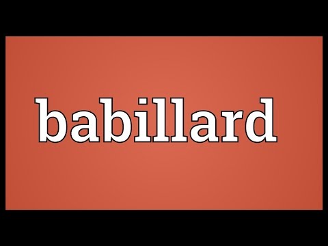Babillard Meaning