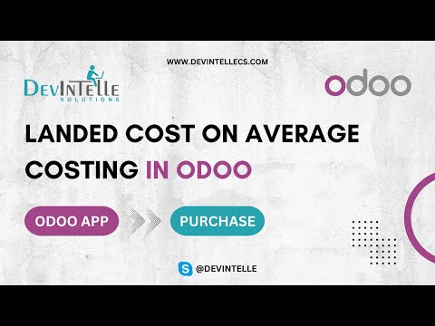 Odoo Landed cost on Average Costing | Landed Cost Management