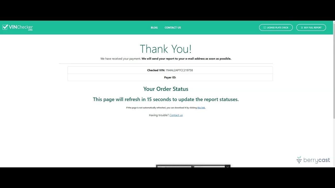 How to order a Cheap Carfax report or Auto Check from VinChecker.com  | Car Fax Online