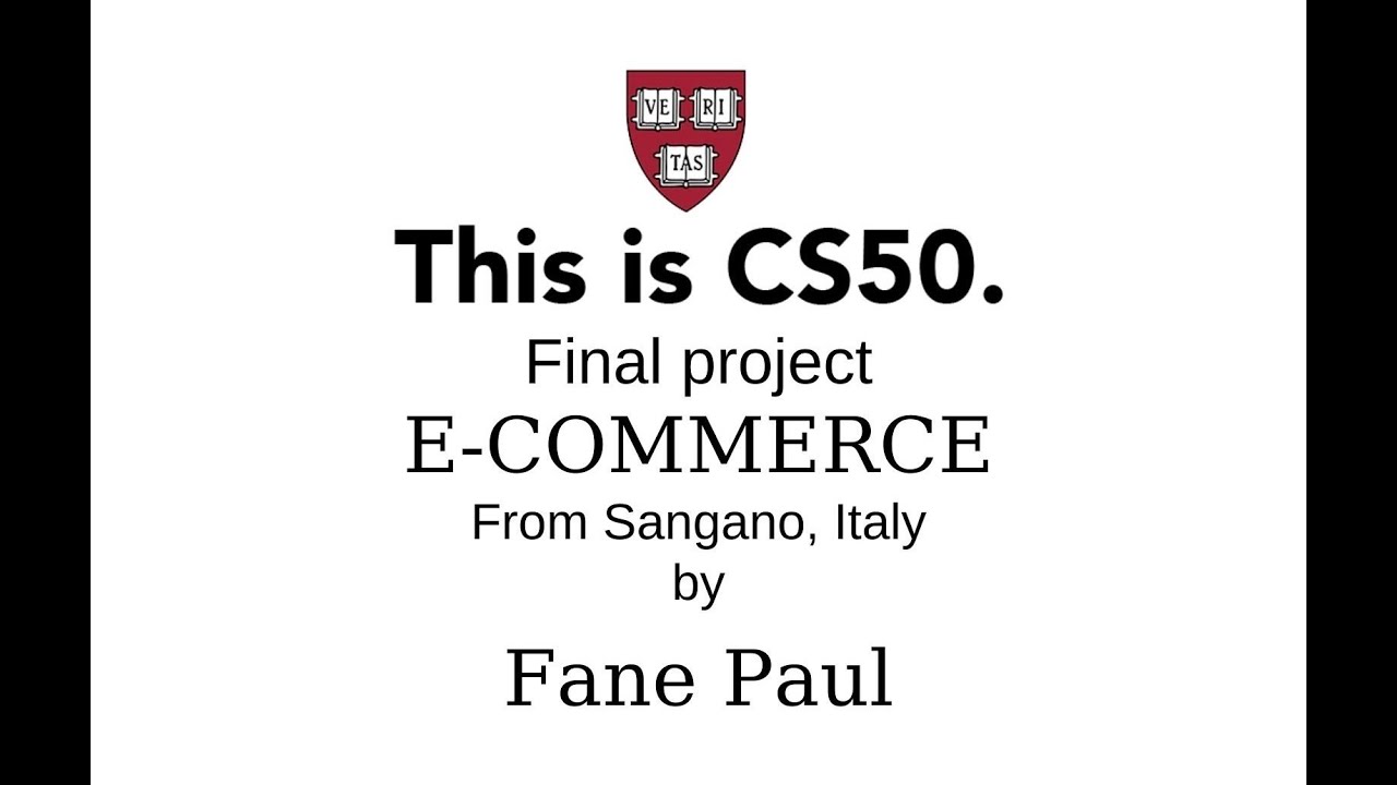 CS50x E-Commerce Final Project
