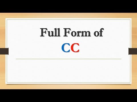Full Form of CC || Did You Know?