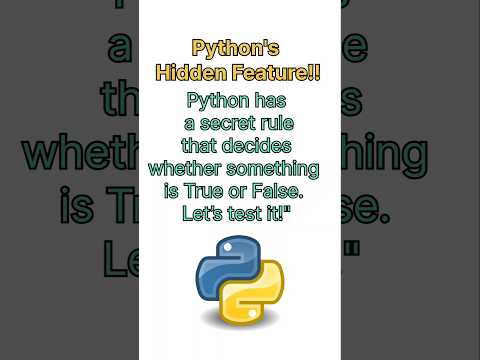 Python Boolean Trick: Why Empty Lists, Dicts & Strings Are False? 🤔 | Python Tips & Tricks