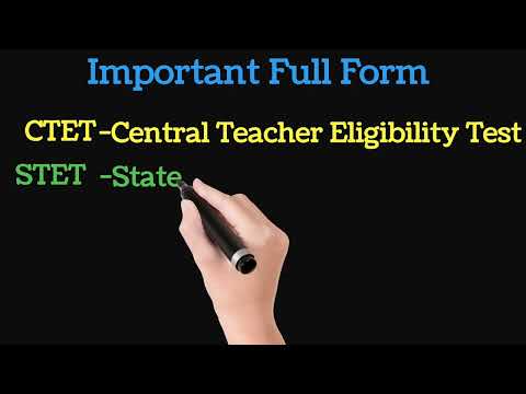Full form of CTET, STET, TGT,PGT/ CTET ka full form/ STET ka full form/ TGT ka full form/ PGT
