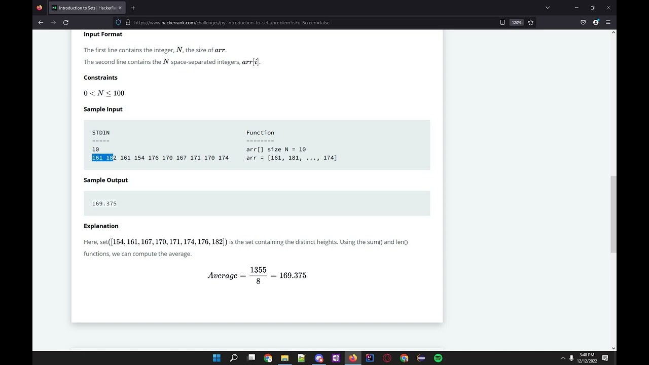 HackerRank Python Problem 