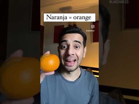 Orange in Spanish | Word of the day ๐