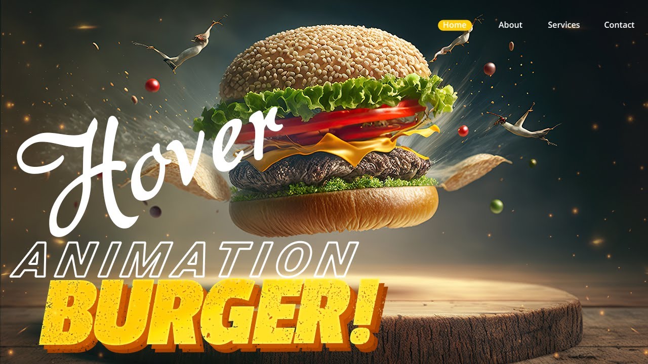 3D Animated Burger Ingredients Check with Hover Effects | React JS | Speedy Codeez