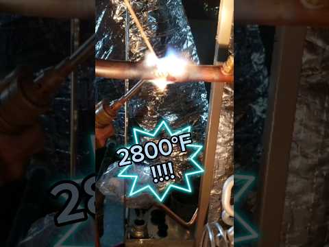 HVAC braising!! Acetylene vs MAPP🔥🔥👨🚒💥#hvac #hvaccontractor #newjersey