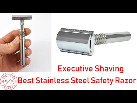 Executive Shaving Best Safety Razor Stainless Steel Handle
