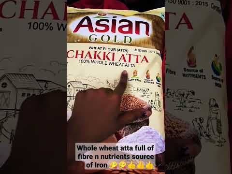 ASIAN GOLD wheat flour (atta) CHAKKI ATTA 100℅WHOLE WHEAT ATTA... stone grinded fibre iron nutrient