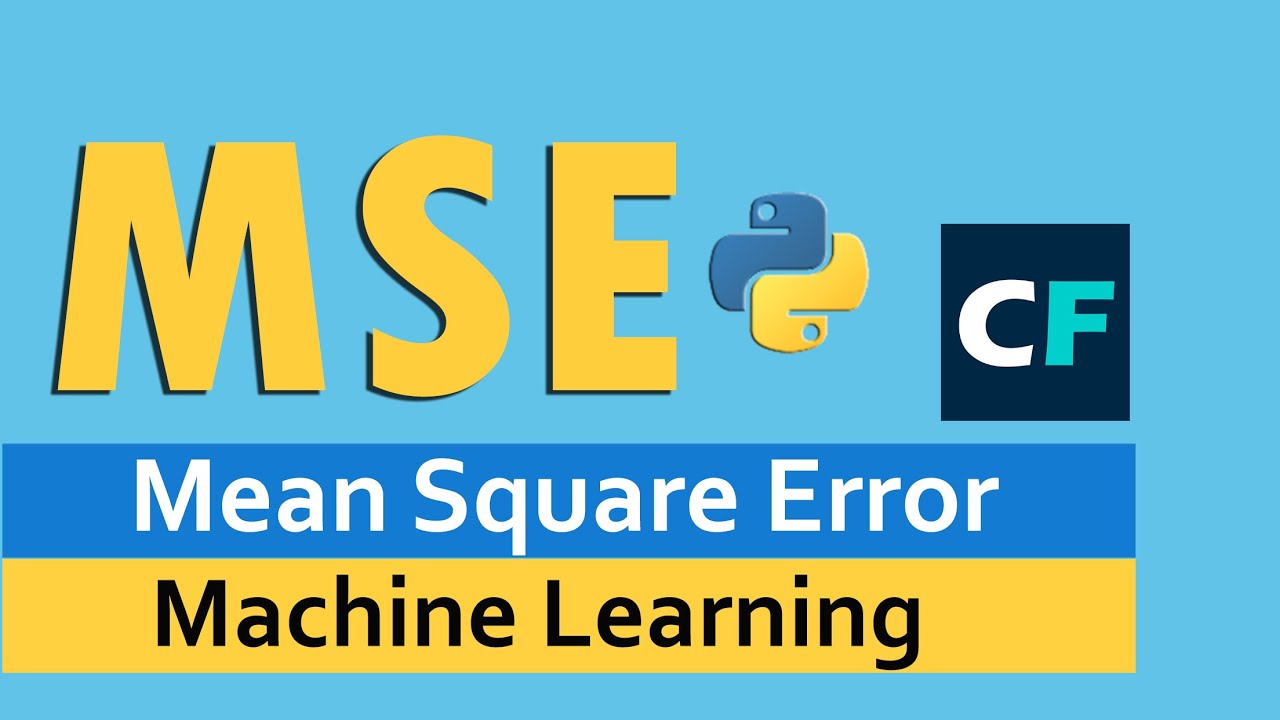 Mean Square Error In Python | MSE | CodingFacts
