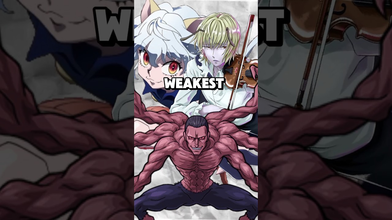 Who is the Weakest in Meruem's Royal Guards #hxh #hunterxhunter