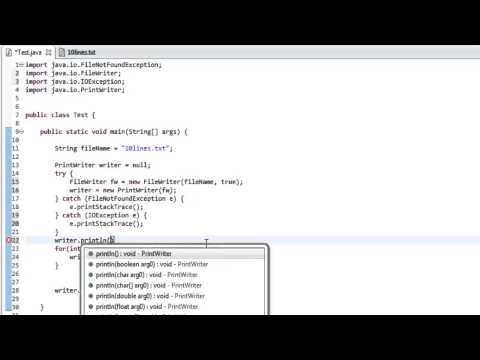 Java - I/O - Filewriter