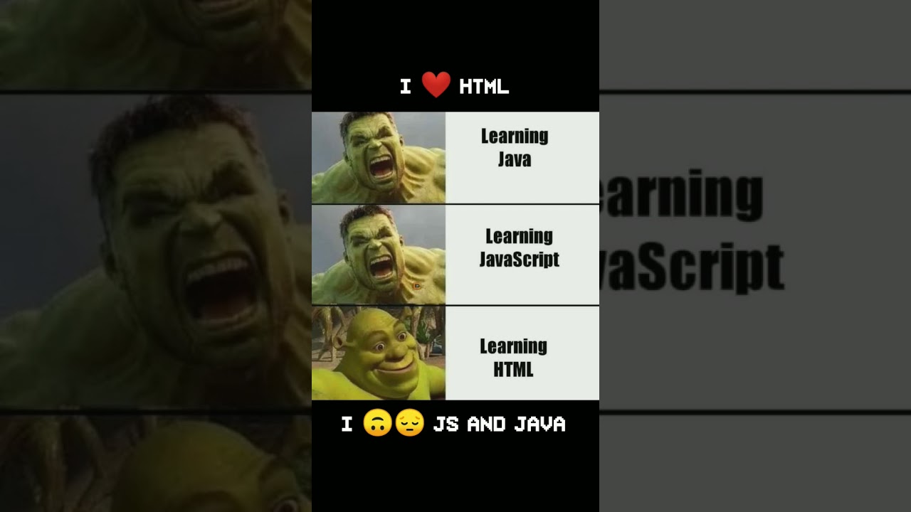 I love HTML and Hate JS and JAVA 🤣😂😅#coders #developer #programmers #clientes #viral #shorts