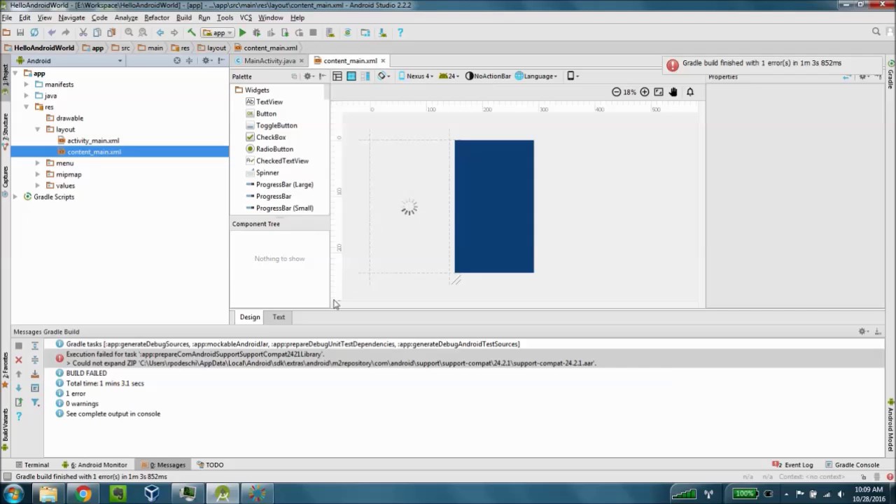 Android Lab 1 - Voila! Meet the Android