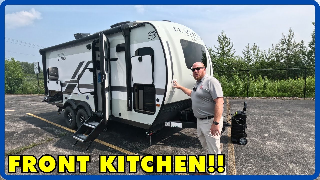 Front Kitchen Short Travel Trailer! 2026 Forest River Flagstaff E-Pro E20FK