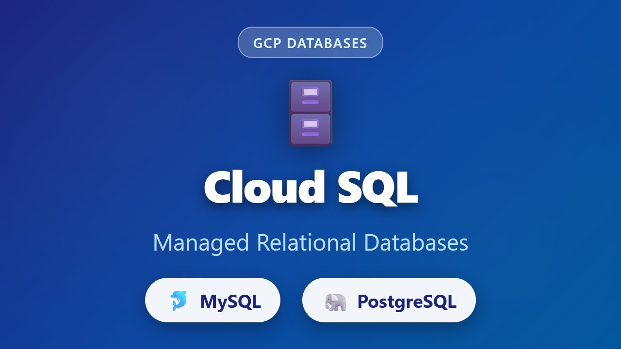 Cloud SQL Tutorial: Managed MySQL & PostgreSQL on GCP for Beginners