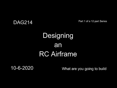 Designing a RC Airframe