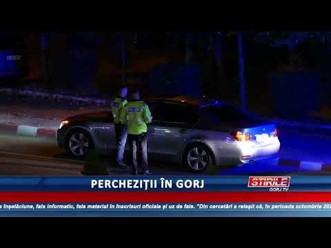 Percheziții în Gorj