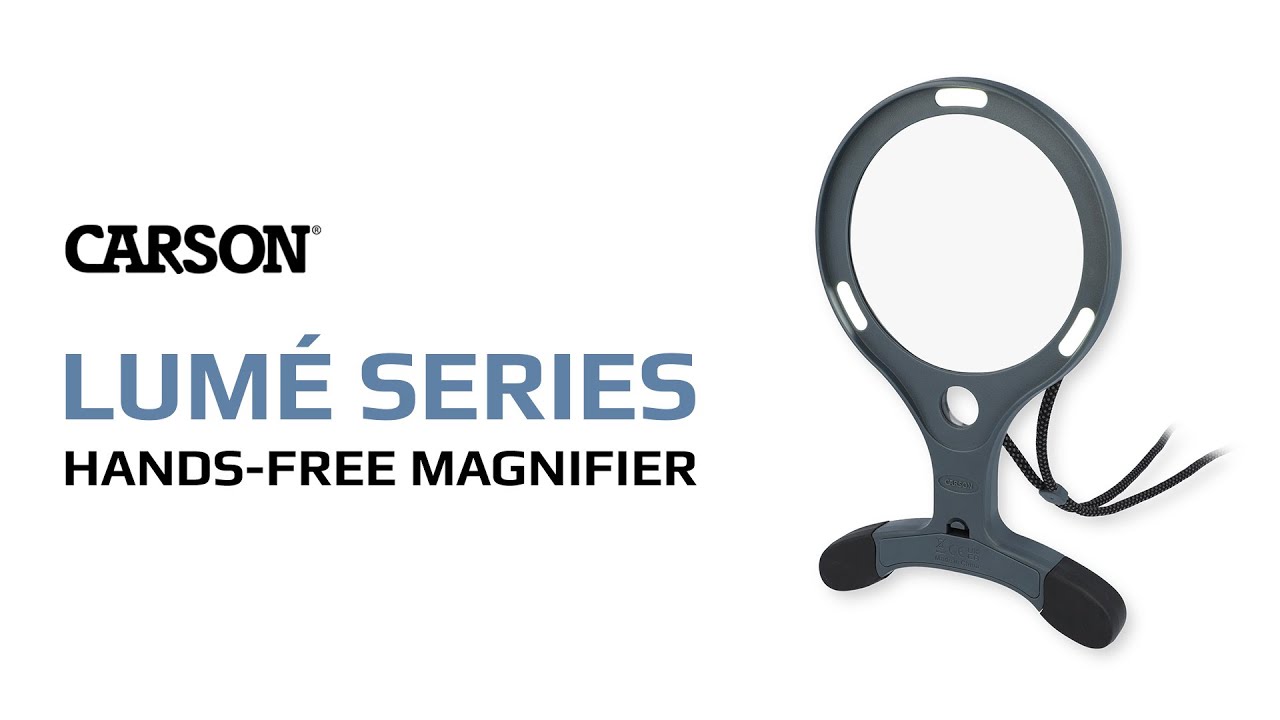 Lumé Series Hands-Free Magnifier | AS-70 | New Hands Free aspheric magnifying lens with bright LEDs