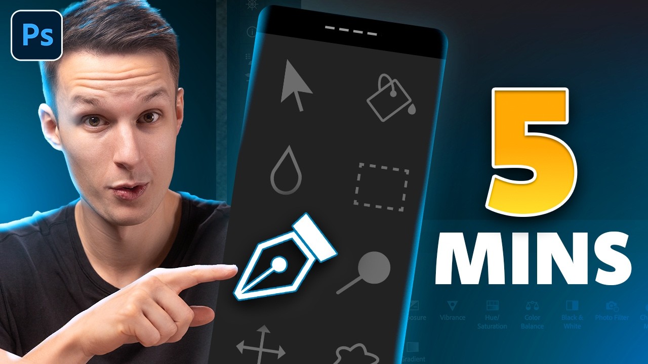 Master The Pen Tool In 5 MINUTES | Photoshop Tutorial