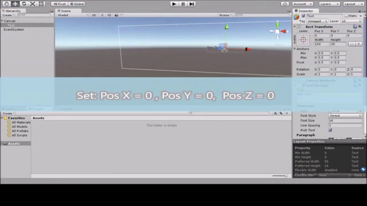 Unity Tutorial (1): Hello World