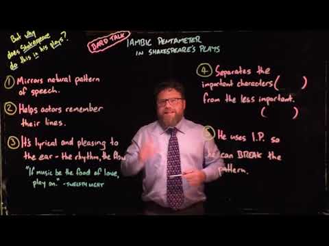 BARD TALK | Why Shakespeare loves iambic pentameter | Grammar and Thongs