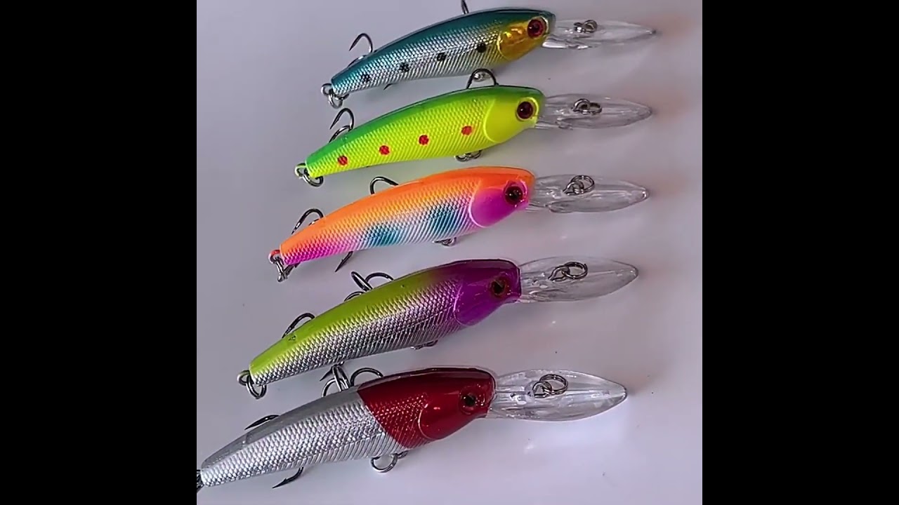 Proberos Fishing Minnow 10 Color 7g 9cm Best Jerk Bait for Bass - DXM006