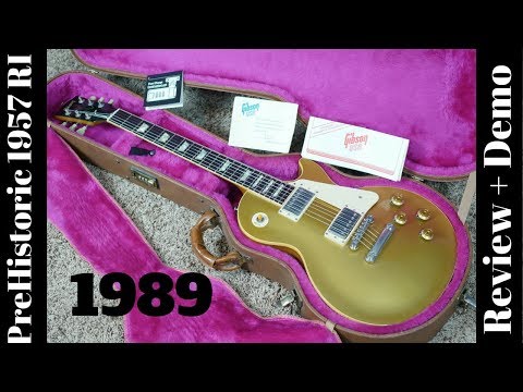 1989 Gibson Les Paul PreHistoric Standard 1957 R7 Reissue Gold Review and Demo