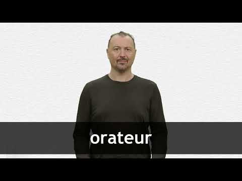 English Translation of “ORATEUR” | Collins French-English Dictionary