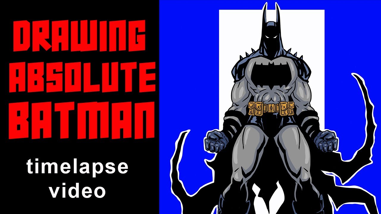 Timelapse Creation of Absolute Batman: A Digital Art Journey.