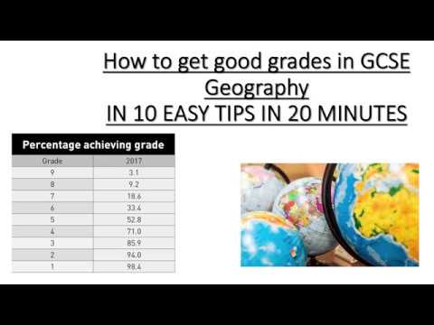 How to get good grades in GCSE Geography